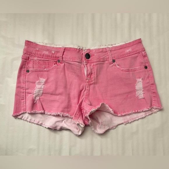 Vanilla Star | Shorts | Vanilla Star Pink Distressed Jean Shorts 3 ...